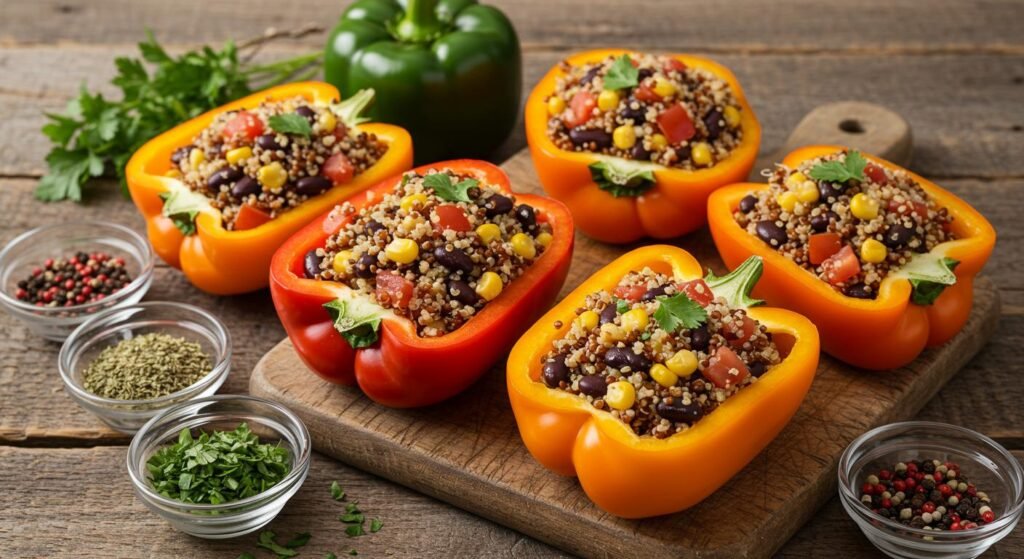 How to Make Healthy Fall Stuffed Peppers – Dough and Diary